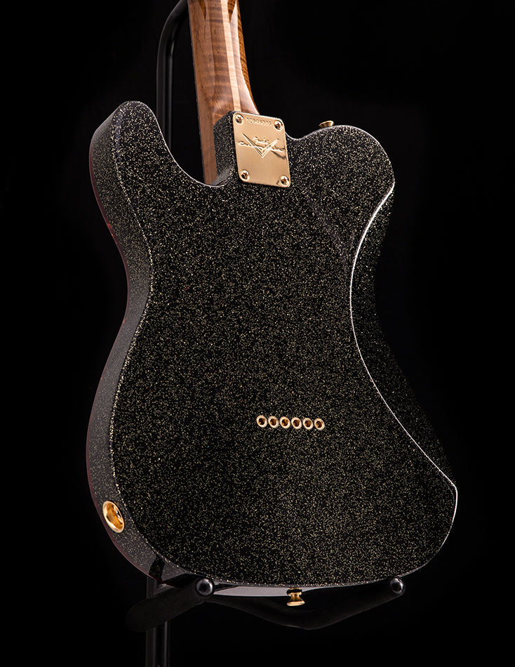 Used Fender Custom Shop Telecaster - Deluxe Black Gold Sparkle