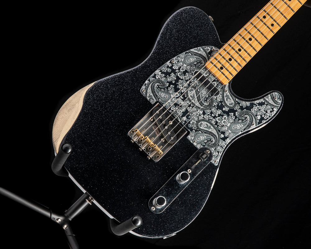 Fender Brad Paisley Road Worn Esquire Black Sparkle Guitar