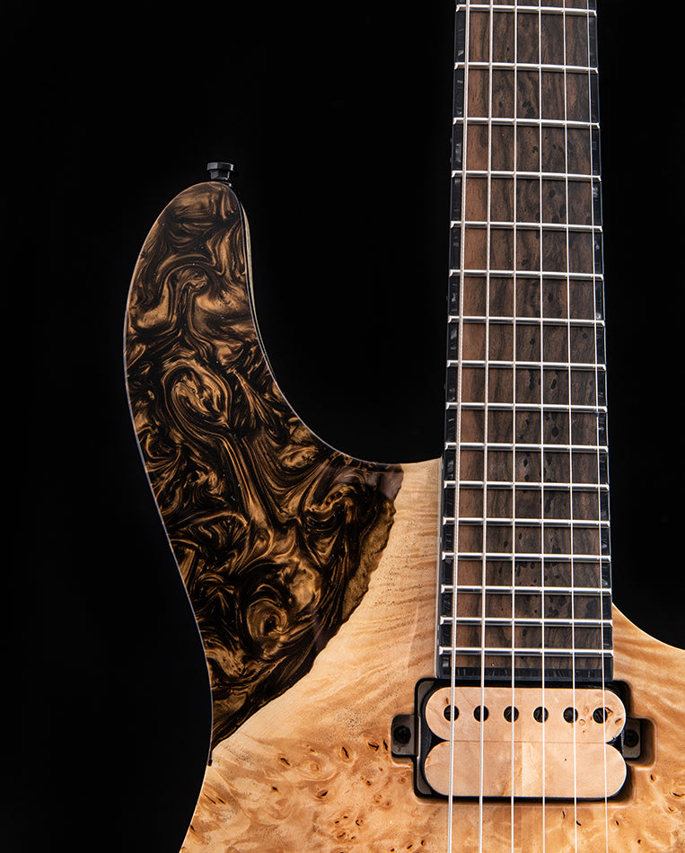 Mayones Regius 6 Master Builder Collection Burl Maple And Resin