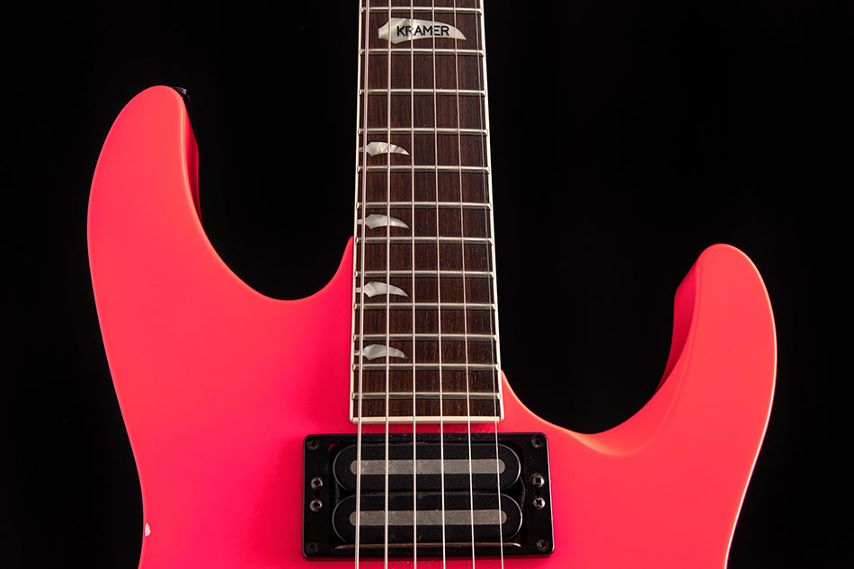 Used 1989 Kramer Sustainer Hot Pink Guitar | Electric Rock Guitar