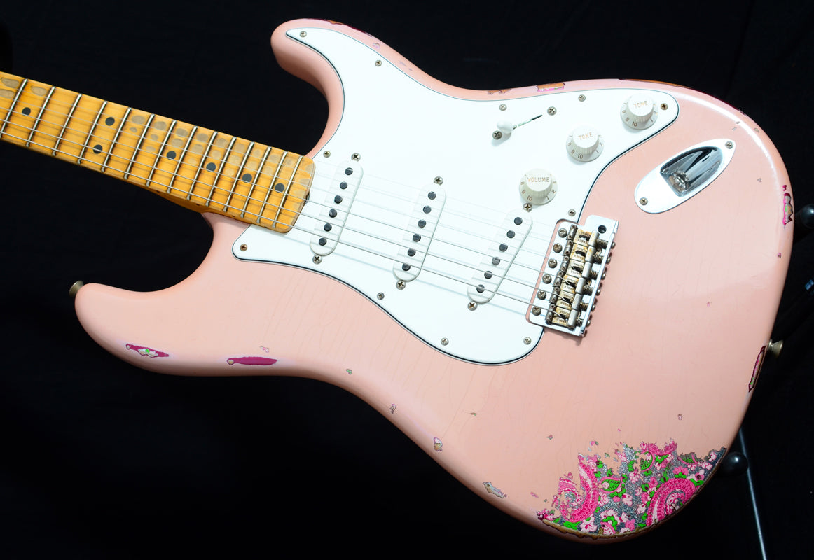 Pink Fender Custom Shop 1969 Heavy Relic Stratocaster | Paisley Guitar