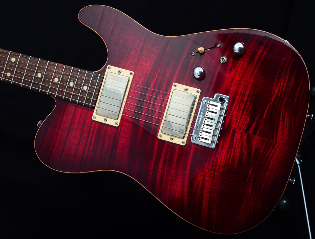 Used Tom Anderson Cobra Cajun Red Dark Red Burst