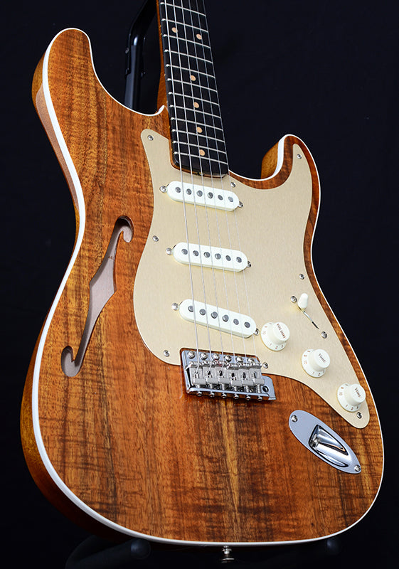 Fender Custom Shop Artisan Thinline Stratocaster Koa | Thinline Guitar