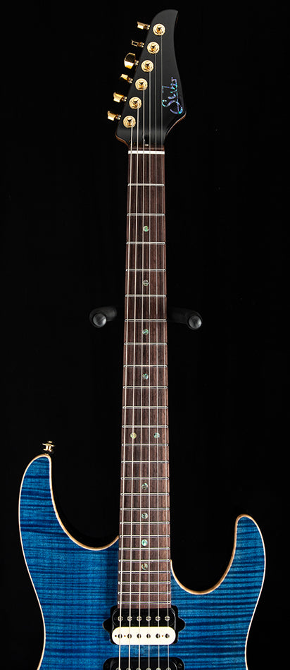 Suhr Custom Modern Faded Trans Blue