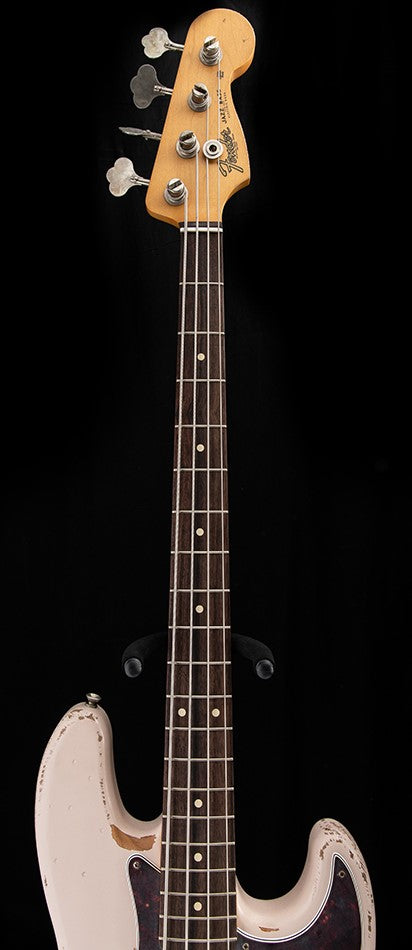 Fender Flea Jazz Bass Roadworn Faded Shell Pink