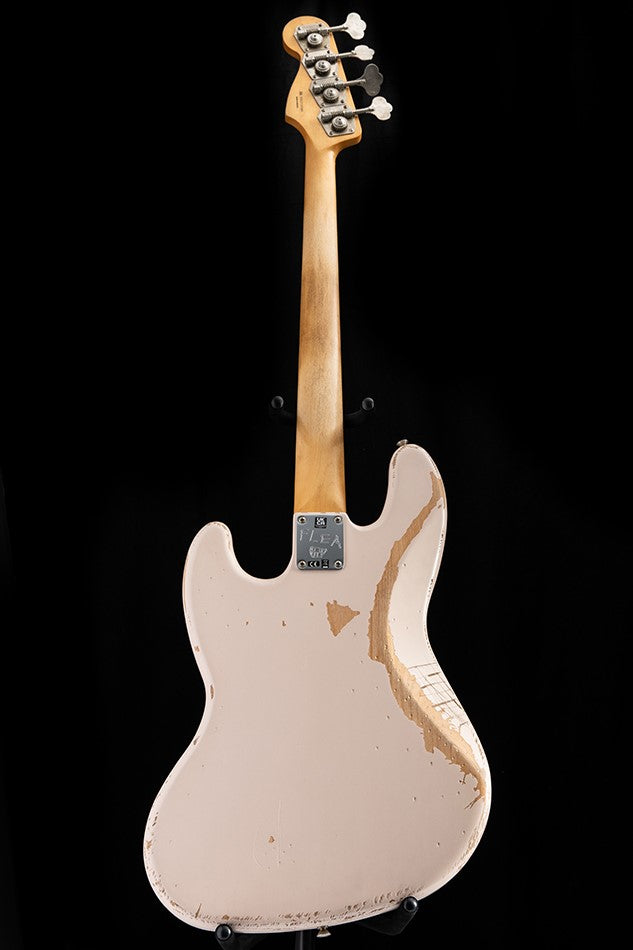 Fender Flea Jazz Bass Roadworn Faded Shell Pink